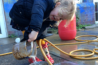 Izzy and the water | Pen Green Children's Centre